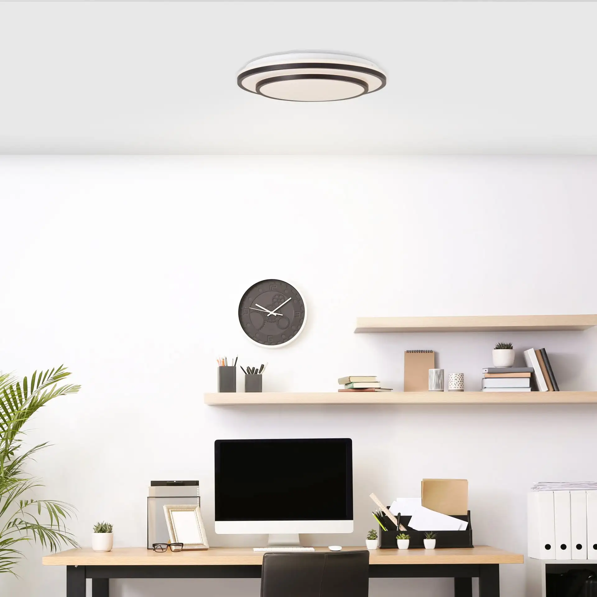Luciano LED Ceiling Light 39cm black/white - As Light